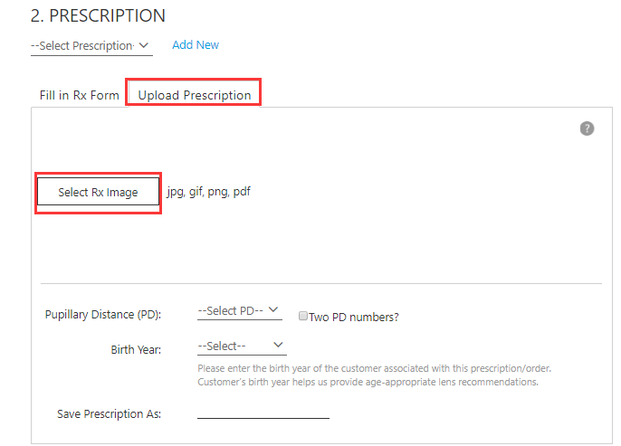 How to upload prescription?