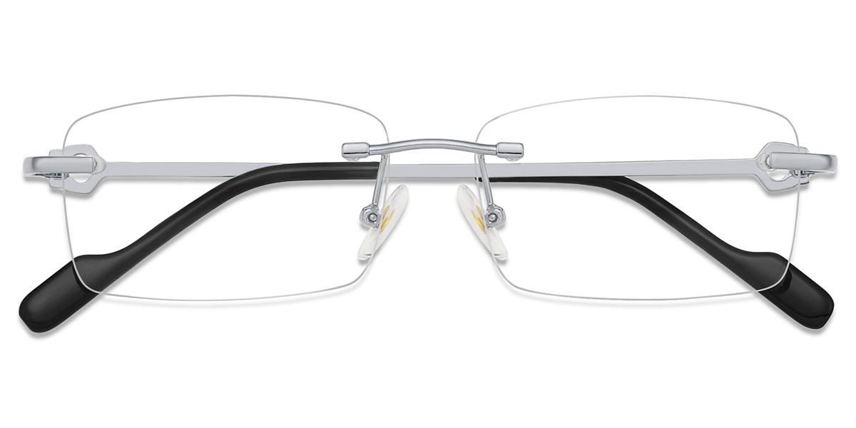 Unisex rimless Metal eyeglasses | Firmoo.com
