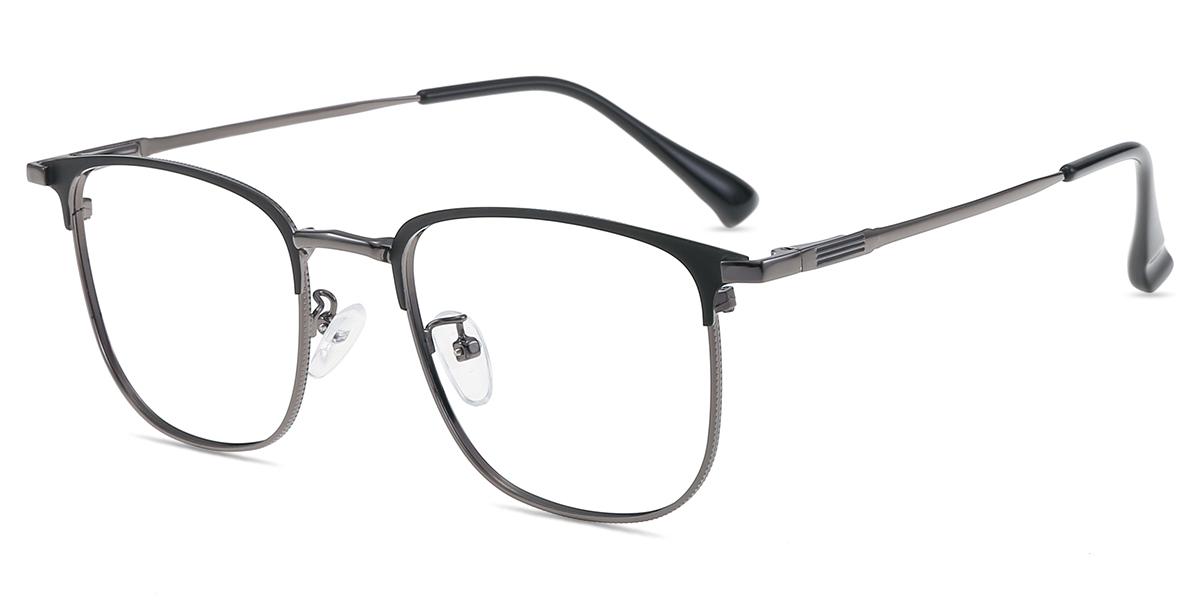 Occhiali da vista Unisex M30464 | Occhiali Quadrati Matt,Neri,Canna di ...