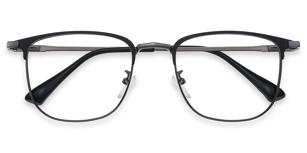 Occhiali da vista Unisex M30464 | Occhiali Quadrati Matt,Neri,Canna di ...