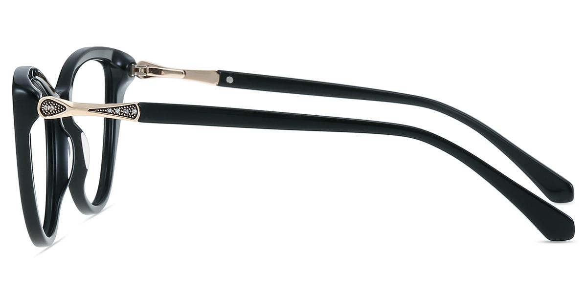 Women Glasses Medium Ac86290 Black Acetate Cat Eye Frame Firmoo Uk