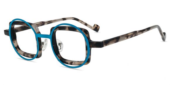Unisex full frame Metal & Acetate eyeglasses | Firmoo.com