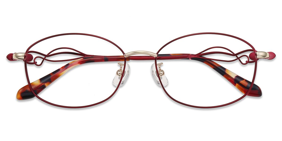 Women's full frame Metal eyeglasses | Firmoo.com