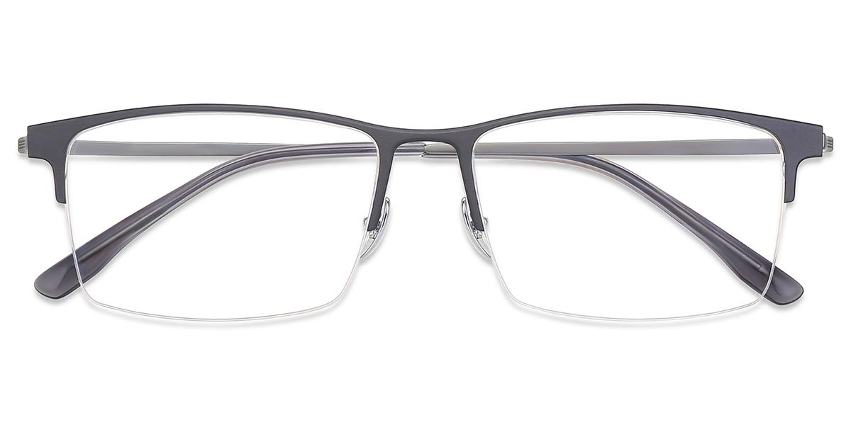 Men's semi-rimless Titanium eyeglasses | Firmoo.com