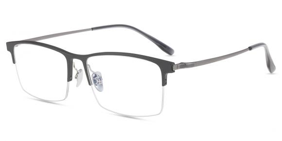 Men's semi-rimless Titanium eyeglasses | Firmoo.com