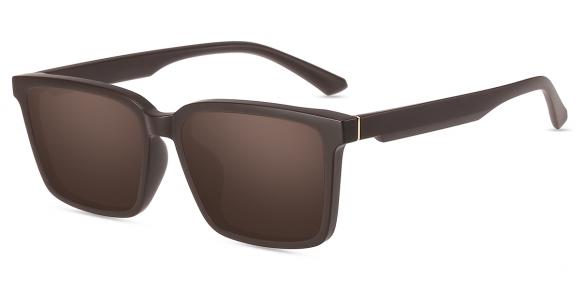 Occhiali da sole Uomo S27263 | Occhiali Quadrati Matt,Neri in Tr ...