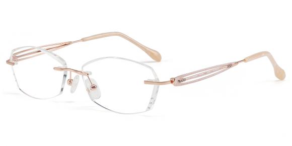 Women's rimless Metal eyeglasses | Firmoo.com