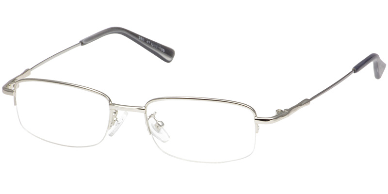 Men's memory metal semi-rimless eyeglasses | Firmoo.com