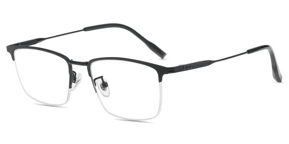 Men's semi-rimless Titanium eyeglasses | Firmoo.com