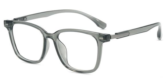 Men Glasses Large TR69739 | Clear Grey Tr Square Frame | Firmoo UK