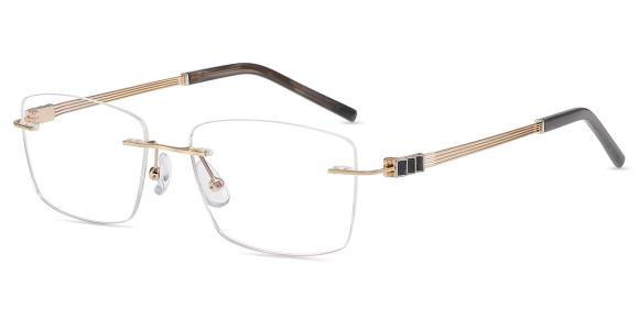 Men's rimless Metal eyeglasses | Firmoo.com