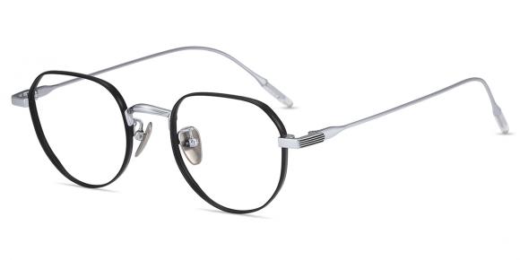 Unisex full frame Titanium & Metal eyeglasses