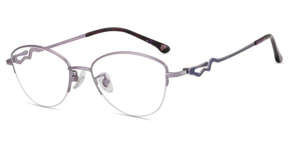 Women's semi-rimless Titanium eyeglasses | Firmoo.com