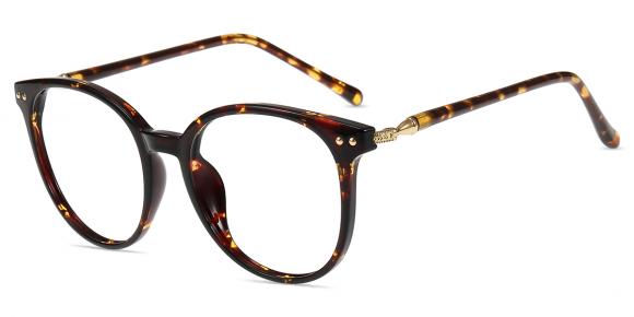 Unisex Glasses Medium X939 | Tortoise Tr Round Frame | Firmoo UK
