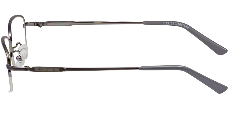 Unisex metal half-rim eyeglasses | Firmoo.com