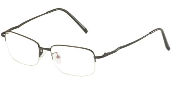 Men's rectangular metal half rim eyeglasses | Firmoo.com