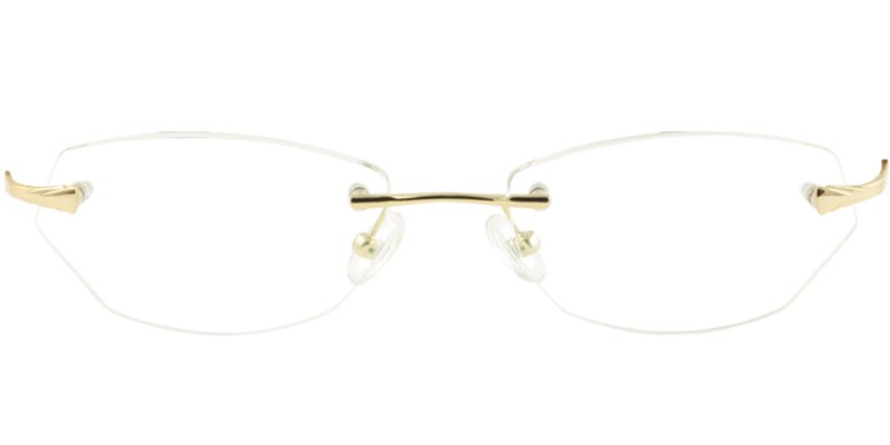Women's metal rimless eyeglasses | Firmoo.com