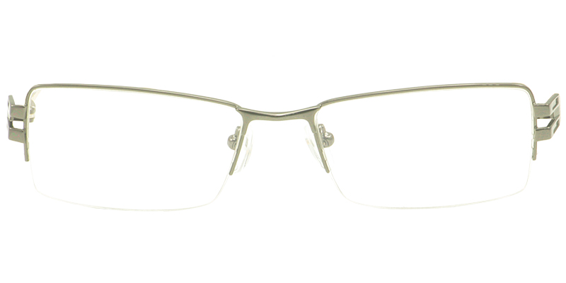Unisex semi-rimless mixed material eyeglasses | Firmoo.com