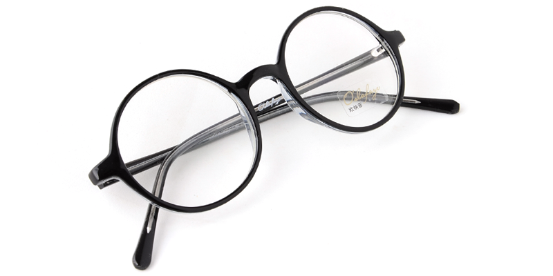 Unisex round full-rim frame plastic eyeglasses | Firmoo.com