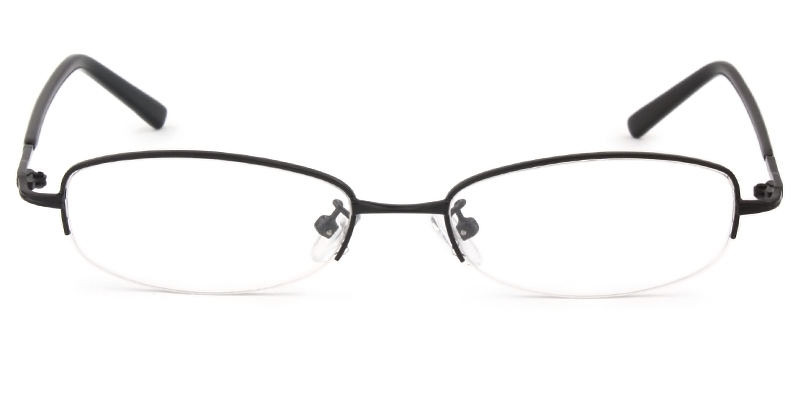 Woman's semi-rimless frame metal eyeglasses | Firmoo.com
