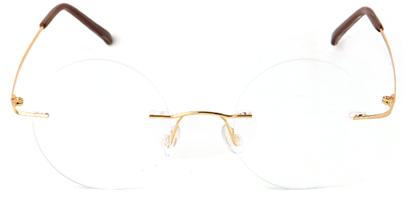 Unisex rimless memory metal eyeglasses | Firmoo.com