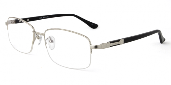 Men's semi-rimless frame metal eyeglasses | Firmoo.com