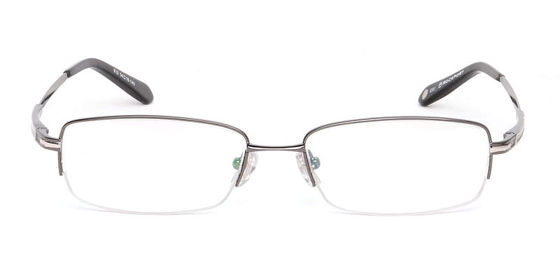 Menâ€™s semi-rimless titanium eyeglasses | Firmoo.com
