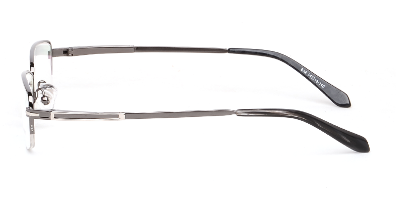Menâ€™s semi-rimless titanium eyeglasses | Firmoo.com