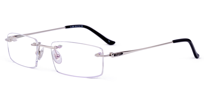 Menâ€™s metal rimless eyeglasses | Firmoo.com