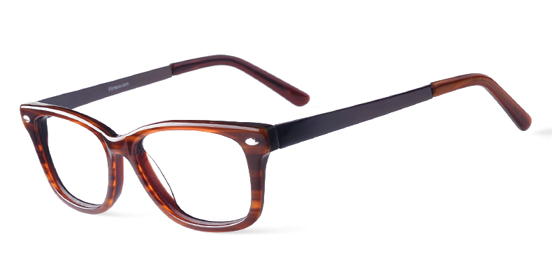 Unisex full frame mixed material eyeglasses | Firmoo.com