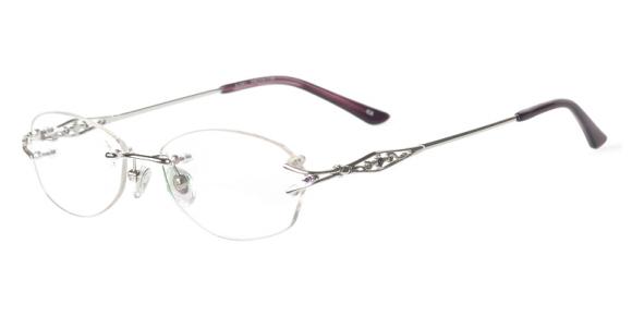 Women's semi-rimless metal eyeglasses | Firmoo.com