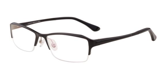 Men's semi-rimless metal eyeglasses | Firmoo.com