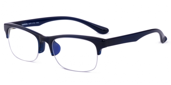 Unisex semi-rimless plastic eyeglasses | Firmoo.com