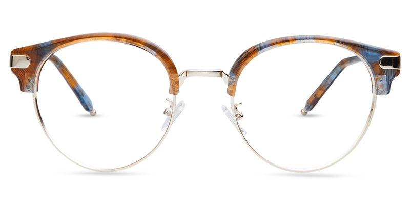 Unisex full frame mixed material eyeglasses | Firmoo.com