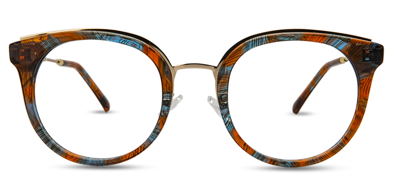 Unisex full frame mixed material eyeglasses | Firmoo.com