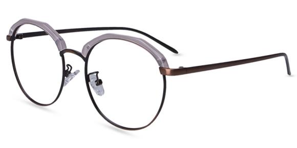 Unisex full frame mixed material eyeglasses | Firmoo.com