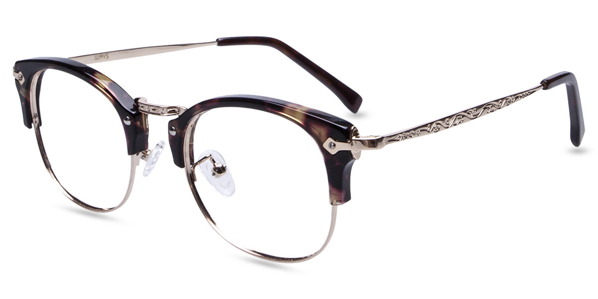 Unisex full frame mixed material eyeglasses | Firmoo.com