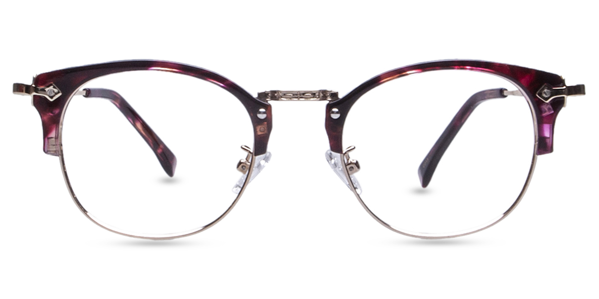 Unisex full frame mixed material eyeglasses | Firmoo.com