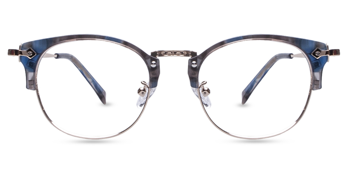Unisex full frame mixed material eyeglasses | Firmoo.com