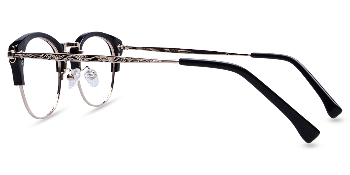 Unisex full frame mixed material eyeglasses | Firmoo.com