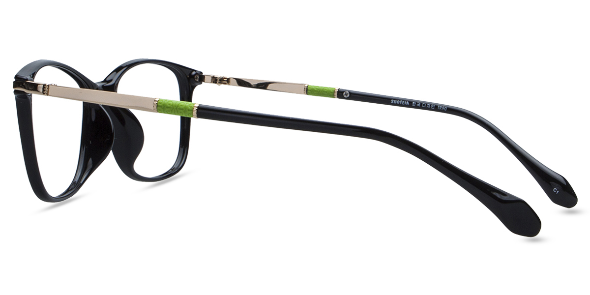 Unisex full frame mixed material eyeglasses | Firmoo.com