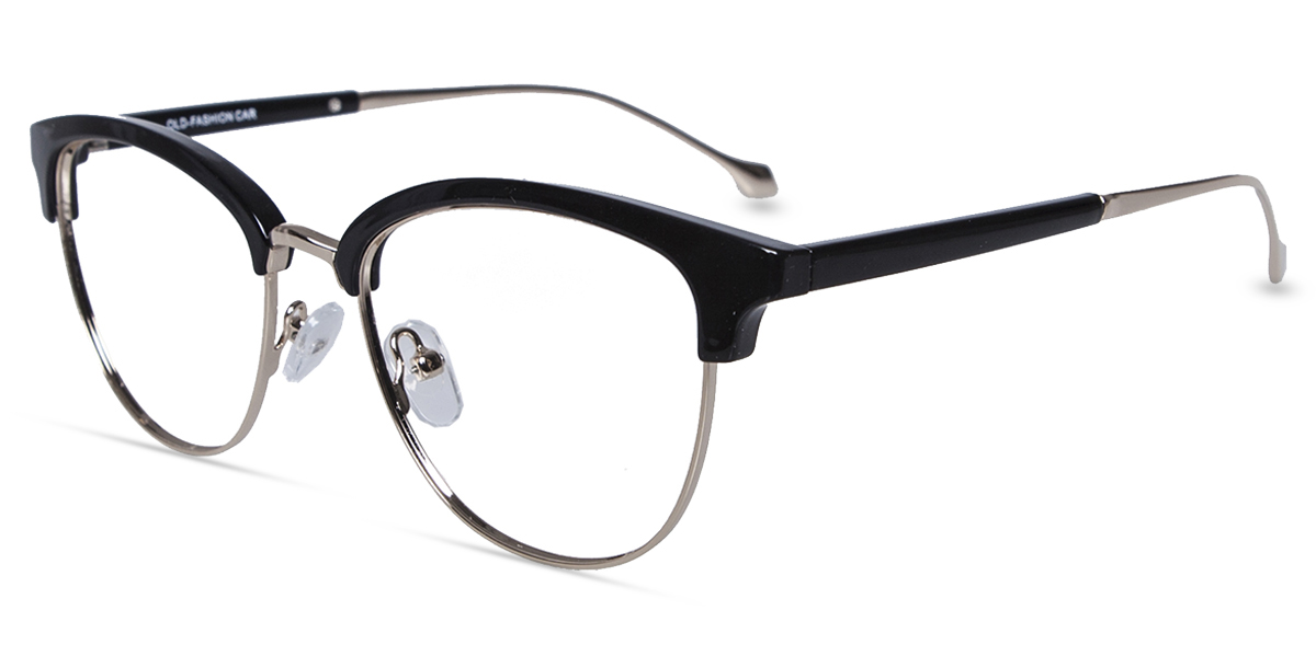 Unisex full frame mixed material eyeglasses | Firmoo.com