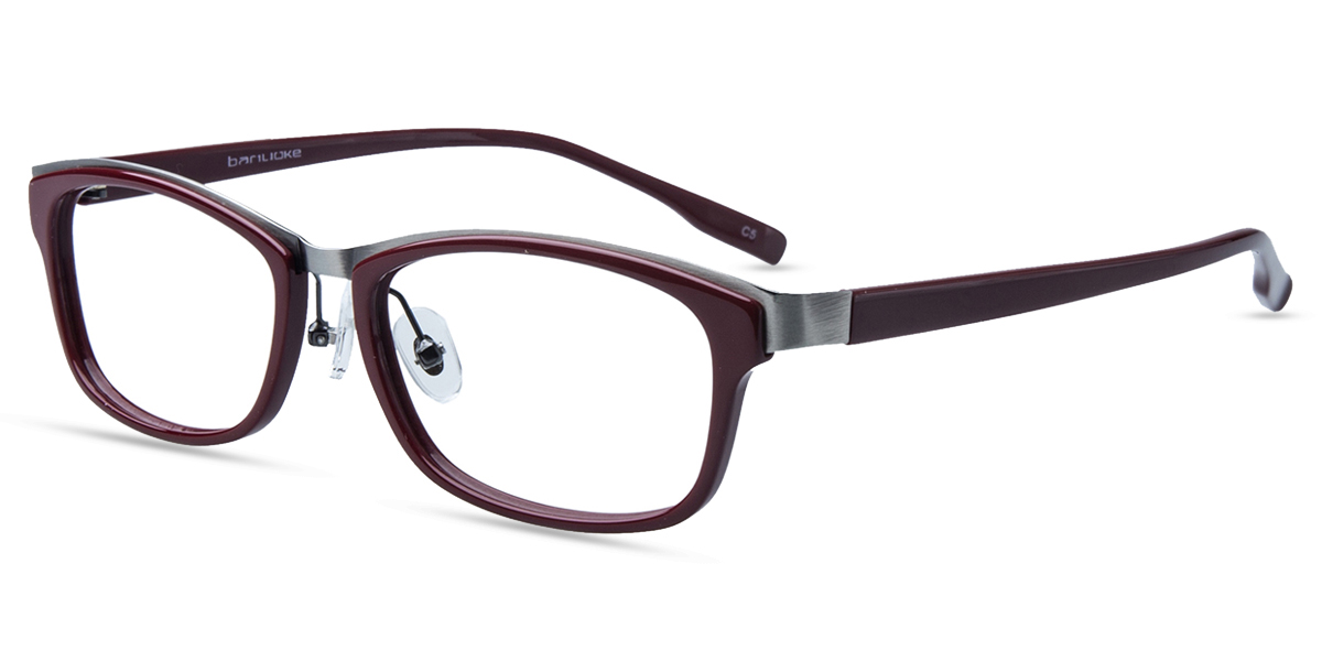 Unisex full frame mixed material eyeglasses | Firmoo.com