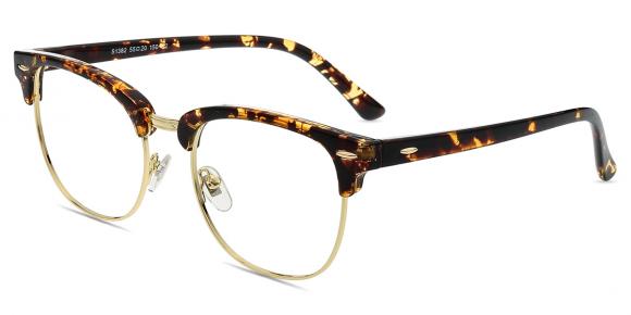 Unisex full frame mixed material eyeglasses | Firmoo.com