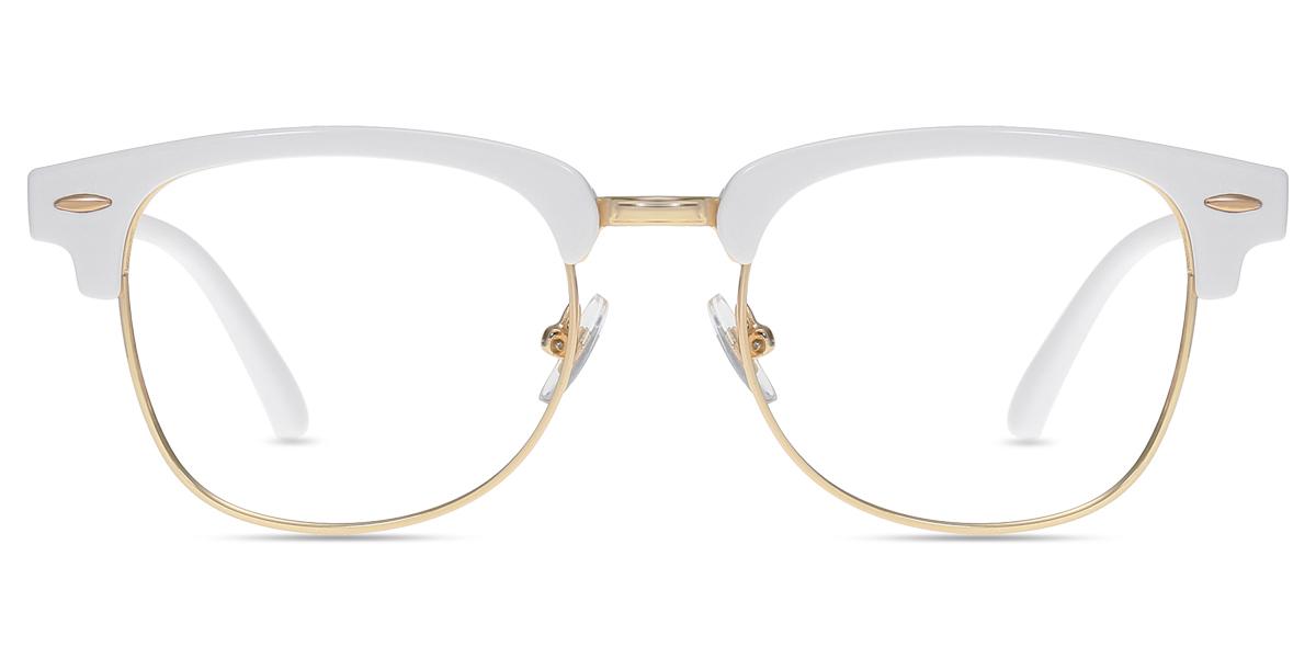 Unisex full frame mixed material eyeglasses | Firmoo.com