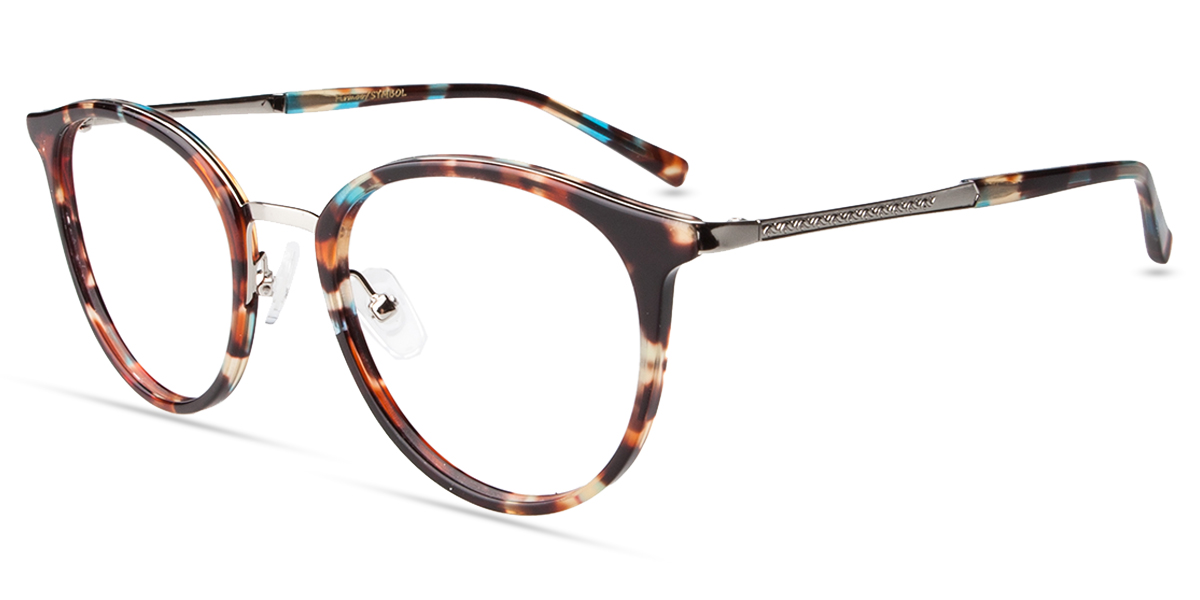 Unisex full frame mixed material eyeglasses | Firmoo.com