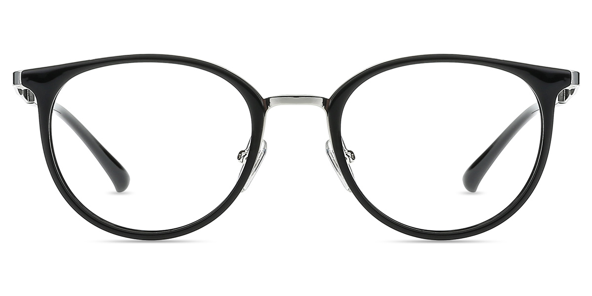 Unisex full frame mixed material eyeglasses | Firmoo.com