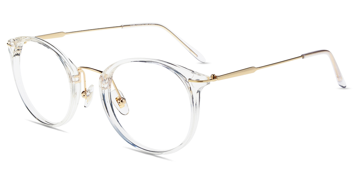 Unisex full frame mixed material eyeglasses | Firmoo.com