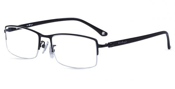 Men's semi-rimless metal eyeglasses | Firmoo.com