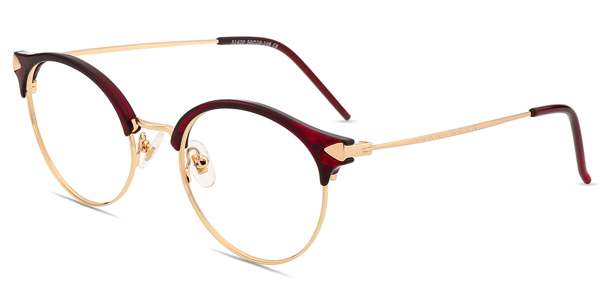 Unisex full frame mixed material eyeglasses | Firmoo.com